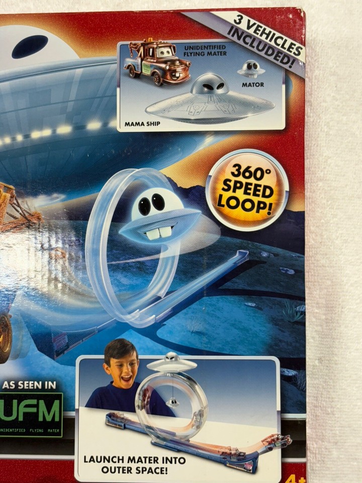 Disney Pixar Cars Toon Unidentified Flying Mater Track Set New Sealed ...
