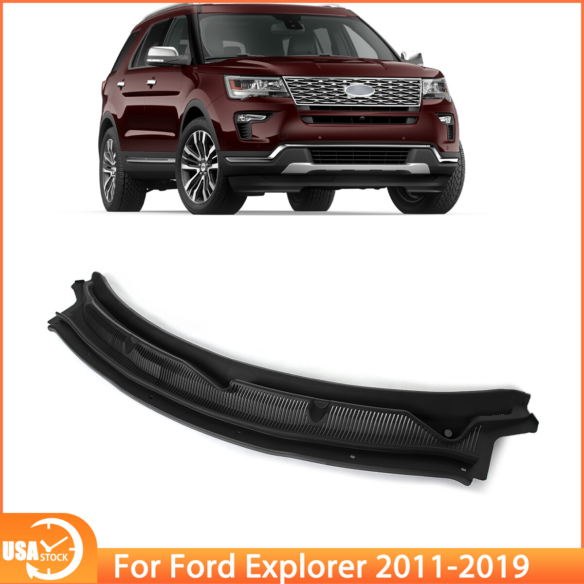Fit (2011-2019) Ford Explorer Windshield Cowl Top Panel Grille ...