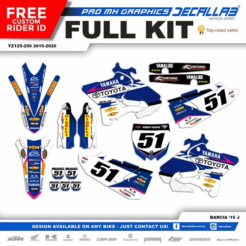 YAMAHA YZ 125/250 2018 2019 2020 Super Durable MX graphics kit stickers ...
