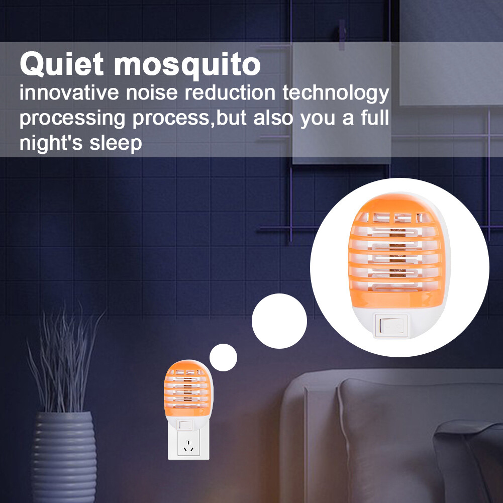 Bug Zapper Silent Fly Insect Trap for Indoor/Home/Office (Orange EU ...