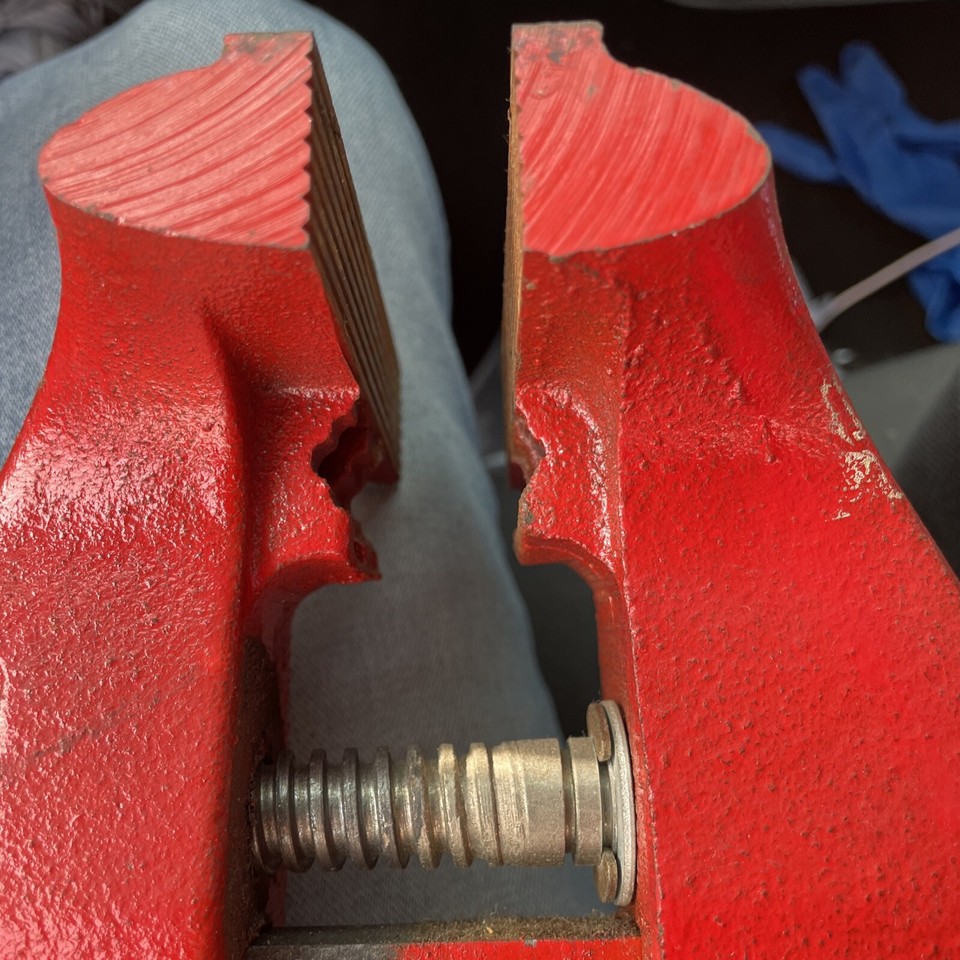 Vintage Wilton 4" Red Bench Vise Anvil Swivel Base Made in USA | eBay