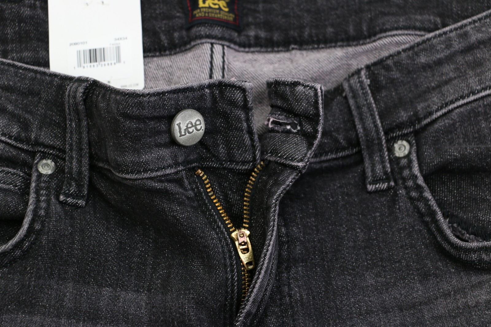 Lee Slim Fit Straight Leg Jeans Men 's Size W34 L34 Gray New | eBay