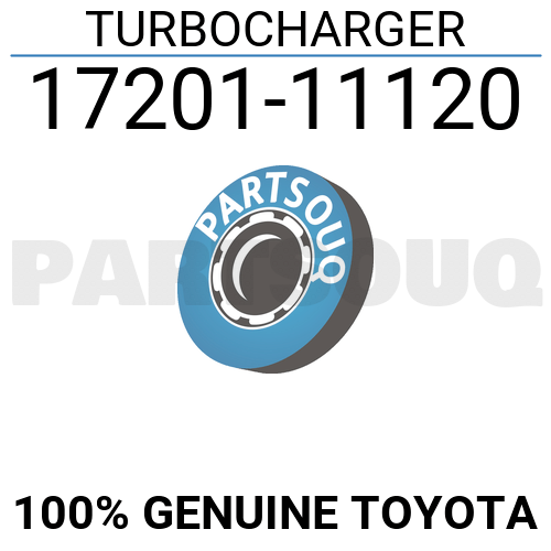 1720111120 Genuine Toyota TURBOCHARGER 17201-11120 OEM for sale online ...