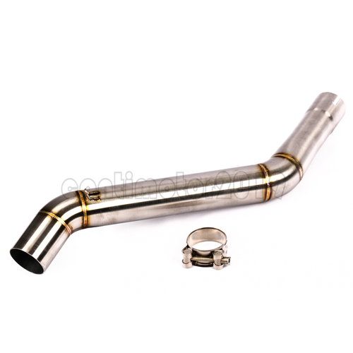 Exhaust Mid Pipe Middle Link for CF-Moto NK400 NK650 650MT 700MT Silver ...