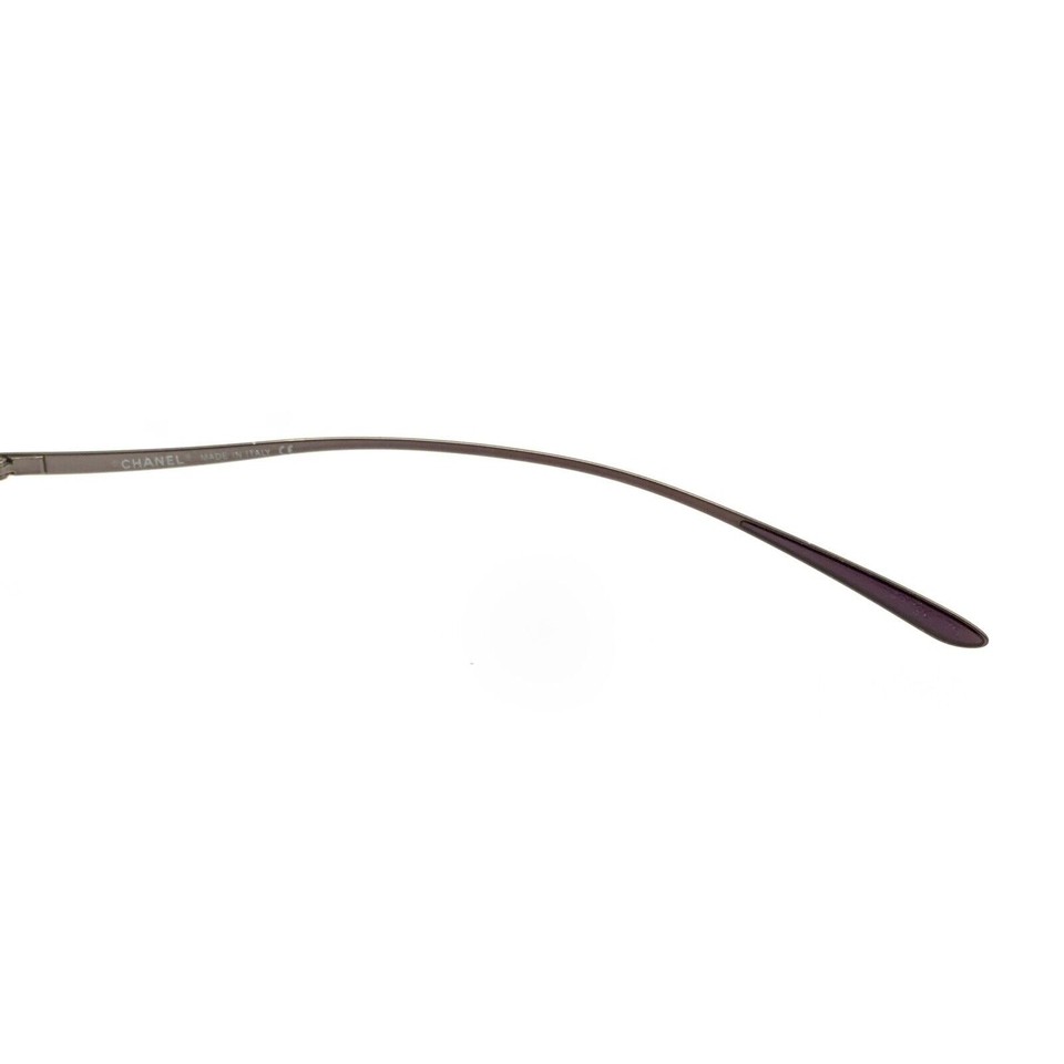 Chanel 2044-T 208 Purple Half Rim Metal Eyeglasses Frames 51-18 135 ...