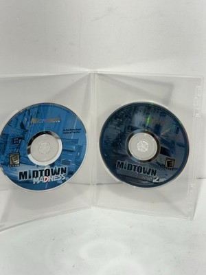 Lot 2 Midtown Madness Games 1 & 2 I & II PC Video Game CD-Rom Software ...