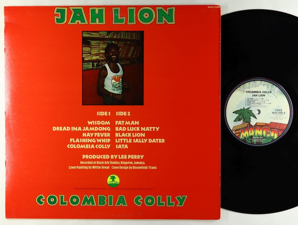 Jah Lion - Colombia Colly LP - Mango VG+ | eBay
