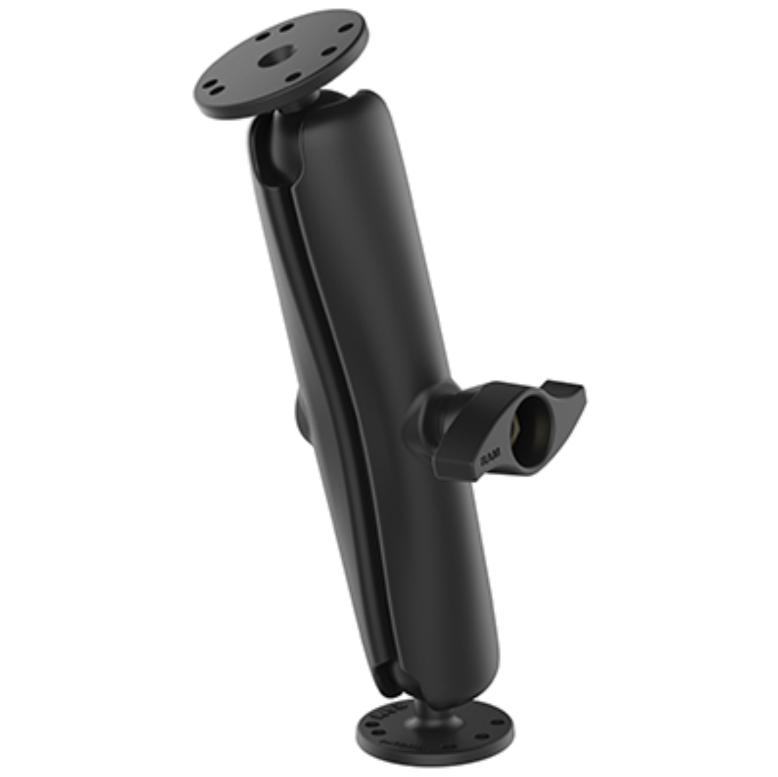 RAM Mount Dual Round Plate Mount With Metal Knob Long Socket Arm RAM ...