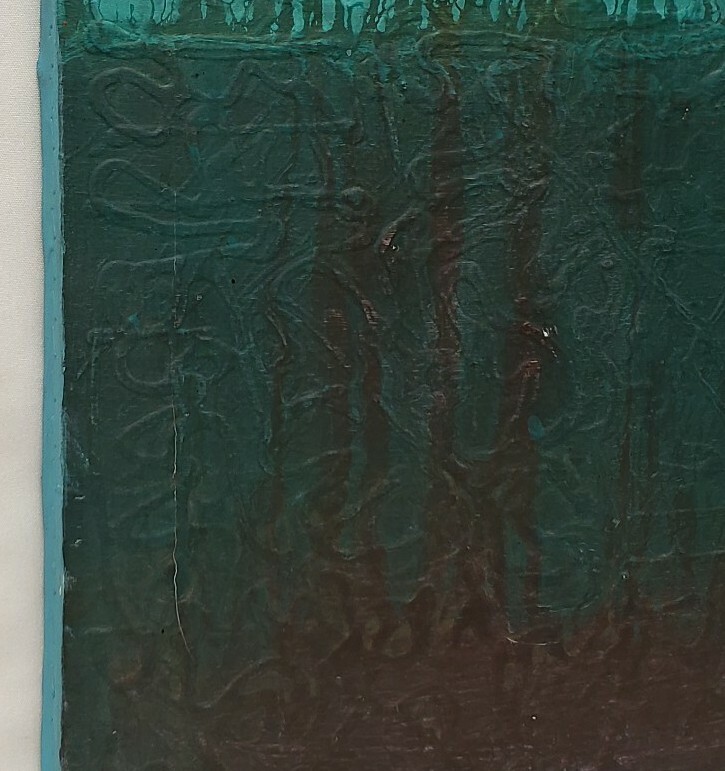 Original Abstract Modern Minimal Textured Reduction Painting By Ireland ...