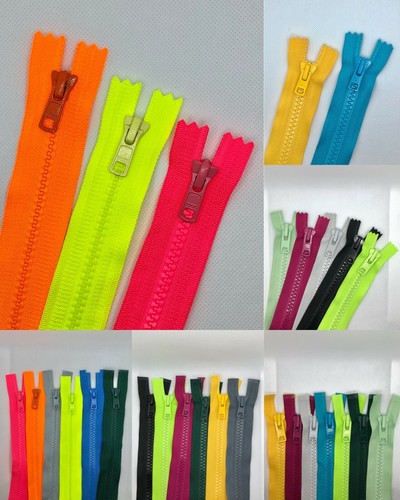 YKK Zip Zipper Open/Closed End 5VS 8VS 10V-Choice of Colour and Length ...