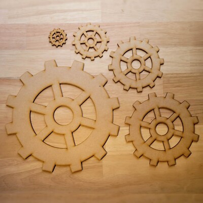 Wooden Steampunk Gears Cogs Industrial Decoration 10-60cm Cog Wheel ...