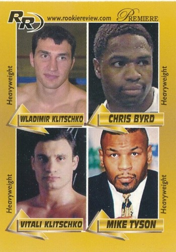 Mike Tyson Wladimir & Vitali Klitschko 2002 Rookie Review Parallel GOLD ...