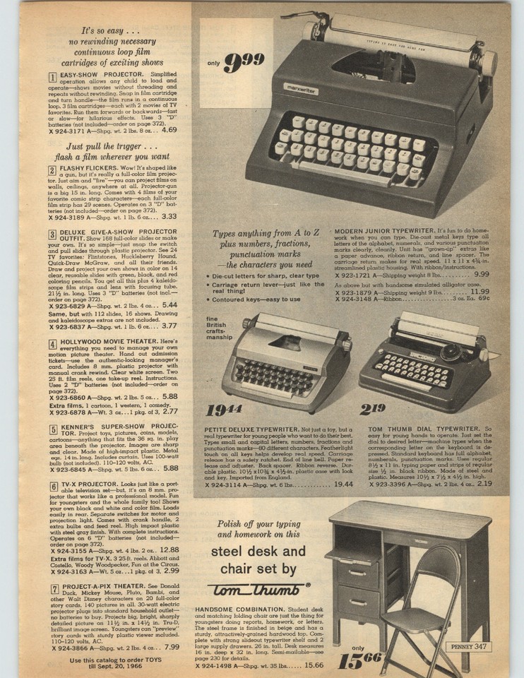 1965 PAPER AD 2 PG Toy Play Flashy Flickers Kenner Slide Movie ...