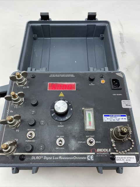 AVO Biddle Megger 247001 Digital Low Resistance Ohmmeter DLRO for sale ...
