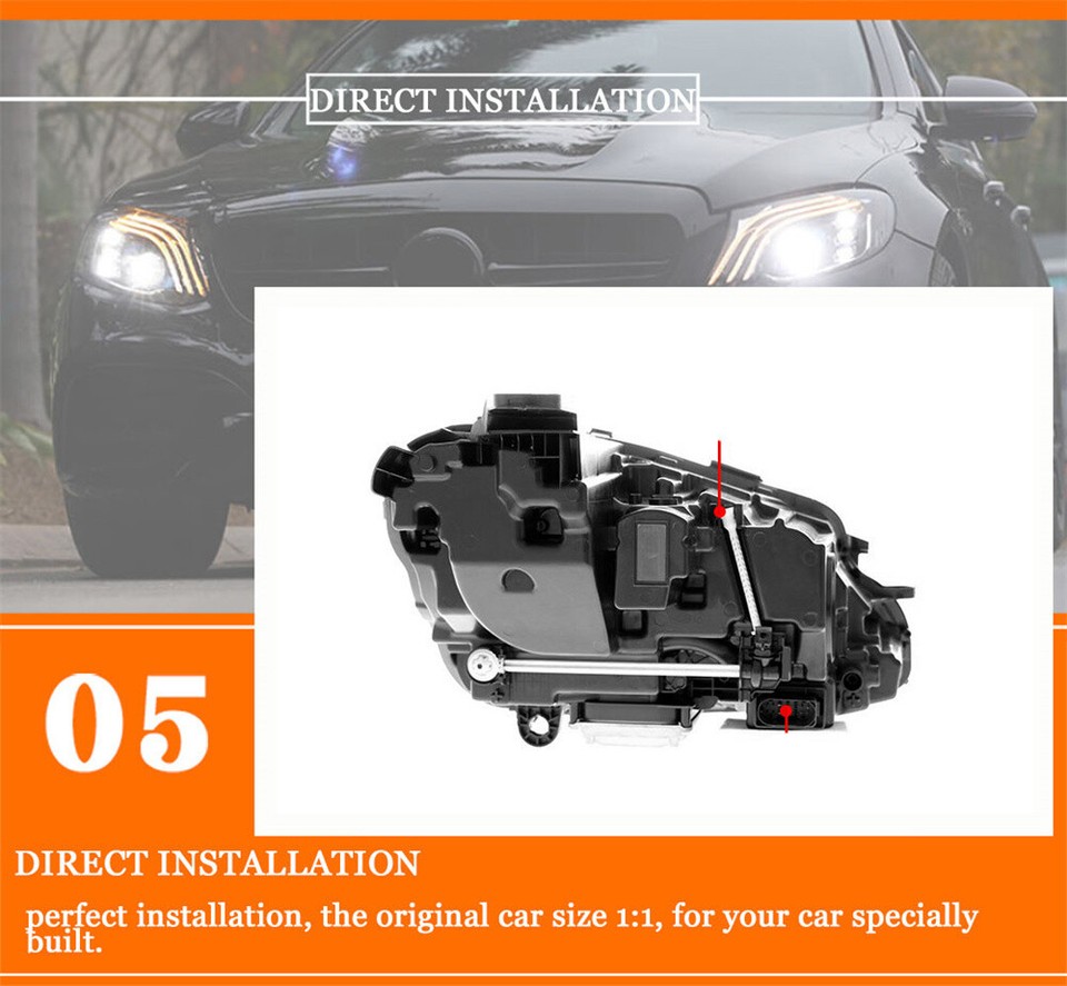 LED Headlights Assembly For Benz E-Class W213 2016-2020 LED DRL Turn ...