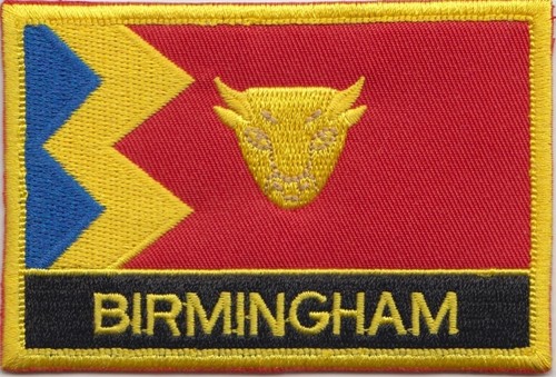 Birmingham City Flag Embroidered Patch - Sew or Iron on | eBay UK