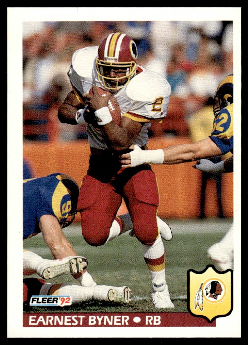 1992 Fleer #414 Earnest Byner Washington Redskins | eBay