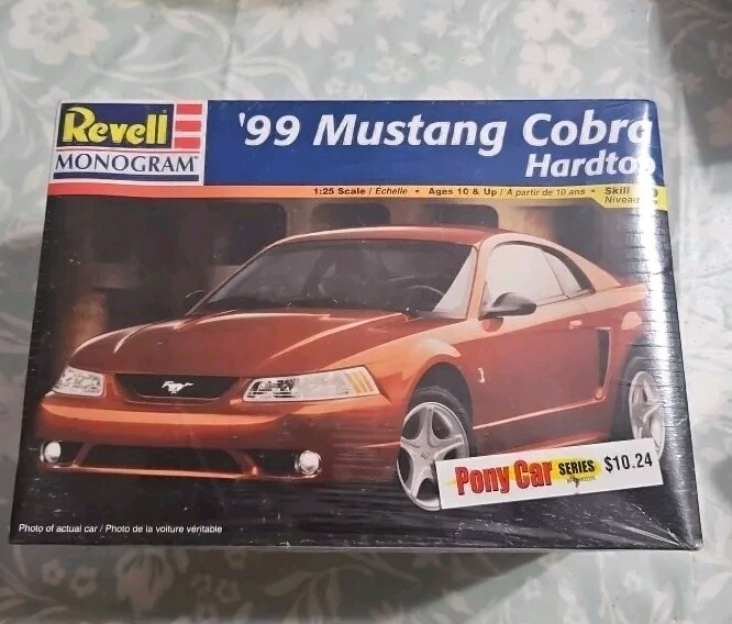Revell Monogram '99 Mustang Cobra Hardtop 1:25 Model Kit 85-2435 | eBay