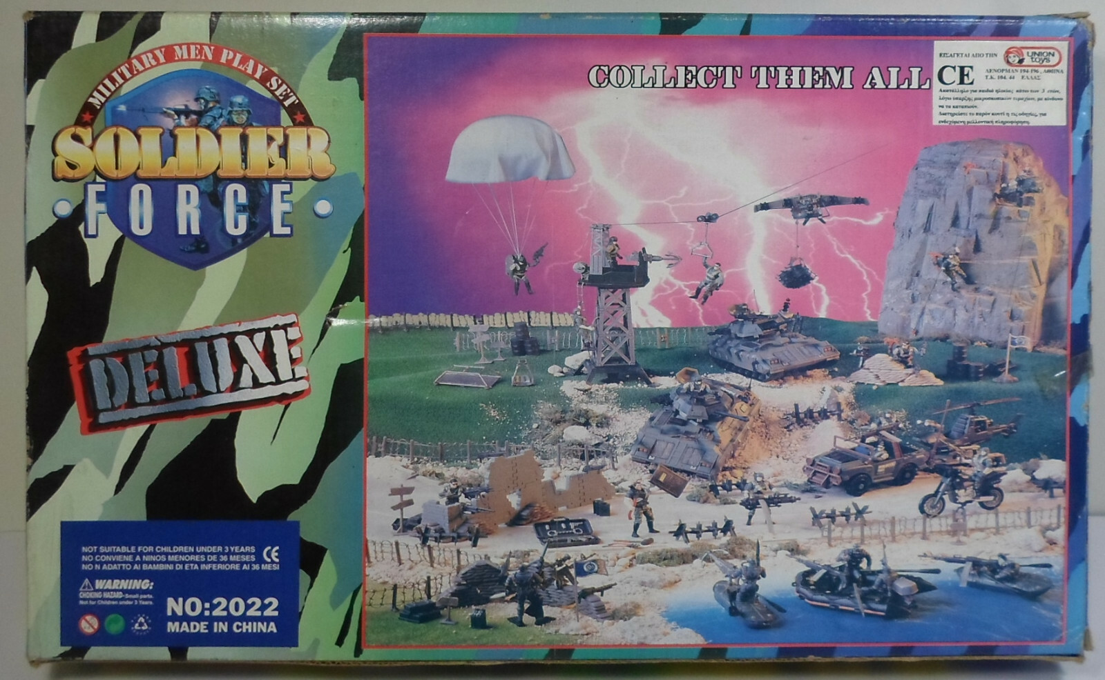 LANARD CHAP MEI VTG DELUXE MILITARY SOLDIER FORCE ACTION FIGURES COPTER ...