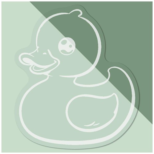 'Rubber Ducky' Static Window Clings / Stickers (WC048858) | eBay UK