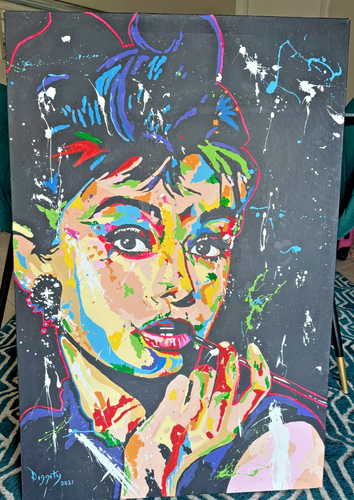One of a Kind - Audrey Hepburn Painting By Diggity Dave Aragon from ...