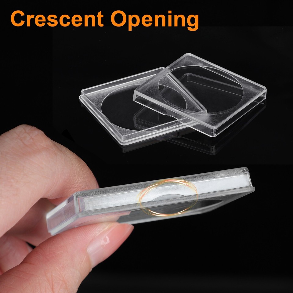 40X Coin Holder Snap Capsules 2X2 Storage Case 40mm for Collection ...