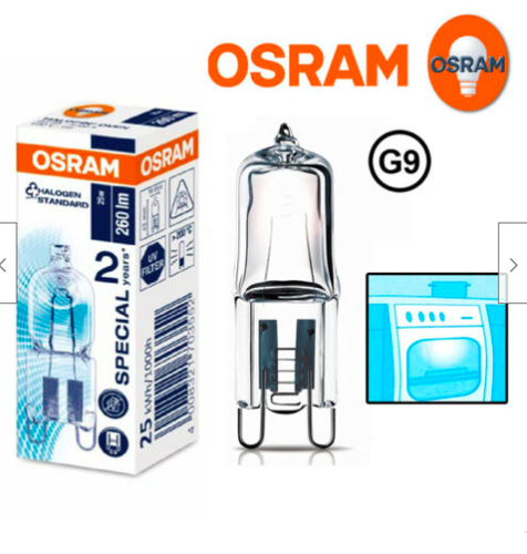 WESTINGHOUSE PART # 8085641010 OVEN LAMP PYRO GLOBE 25W 230V G9 Made In ...