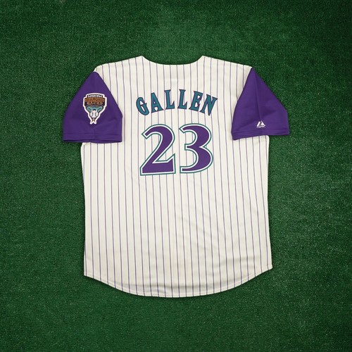 Zac Gallen 2001 Arizona Diamondbacks Men's Alternate Ivory Throwback ...
