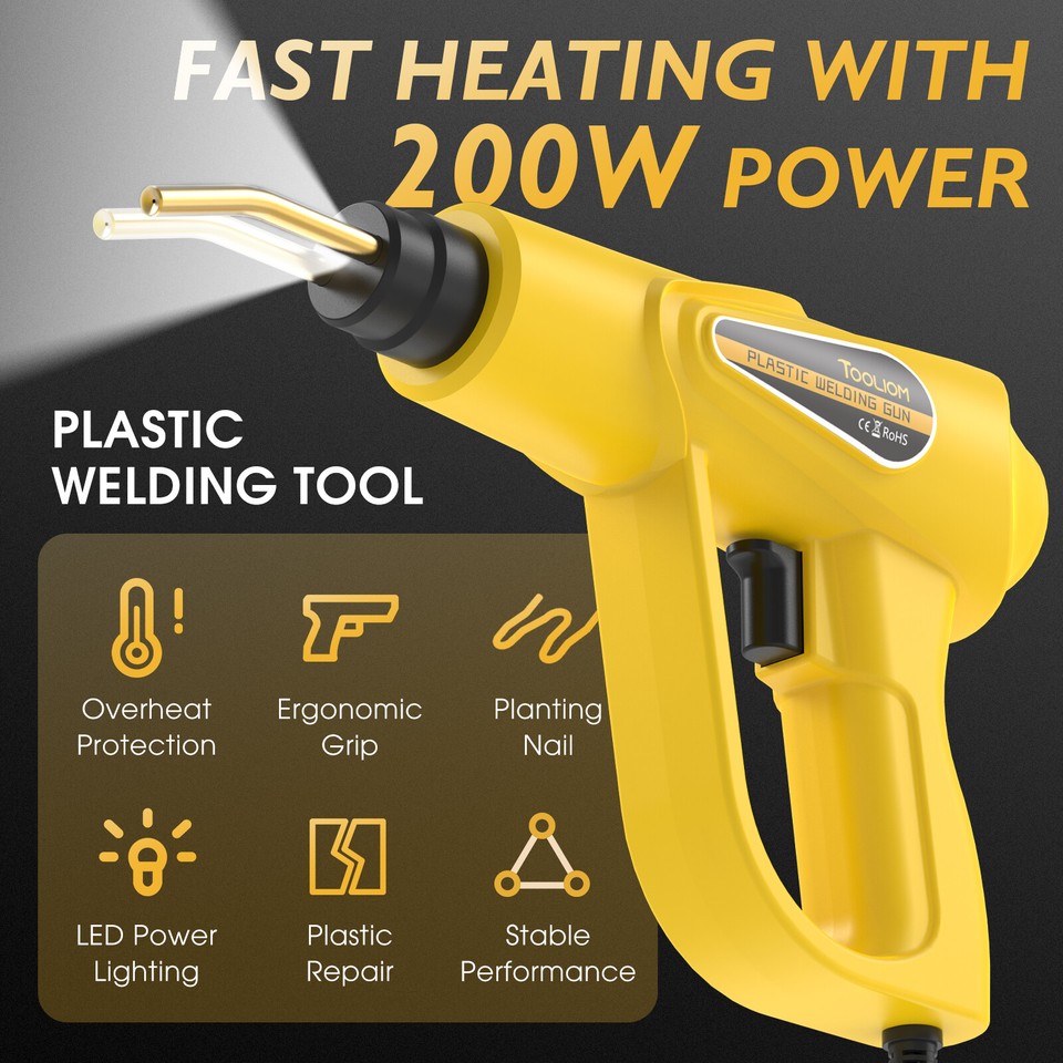 200W 110V Portable Plastic Welder Plastic Repair Kit,Plastic Welding ...