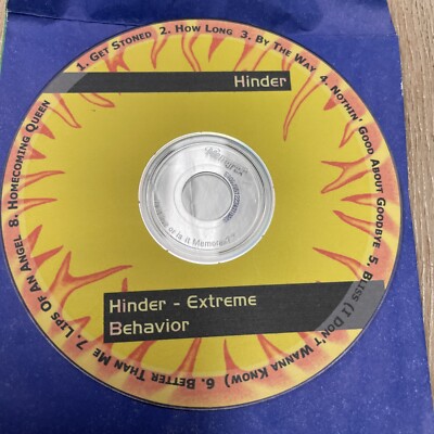 Hinder. Extreme behavior music CD promo RARE Collectors Dream!! | eBay