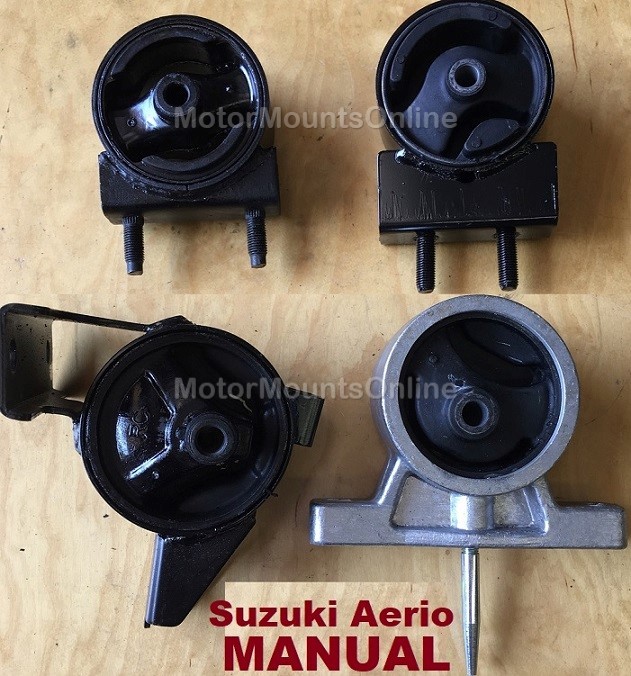 9R1803 4pc Motor Mounts fit MANUAL 2002 - 2007 Suzuki Aerio Engine ...