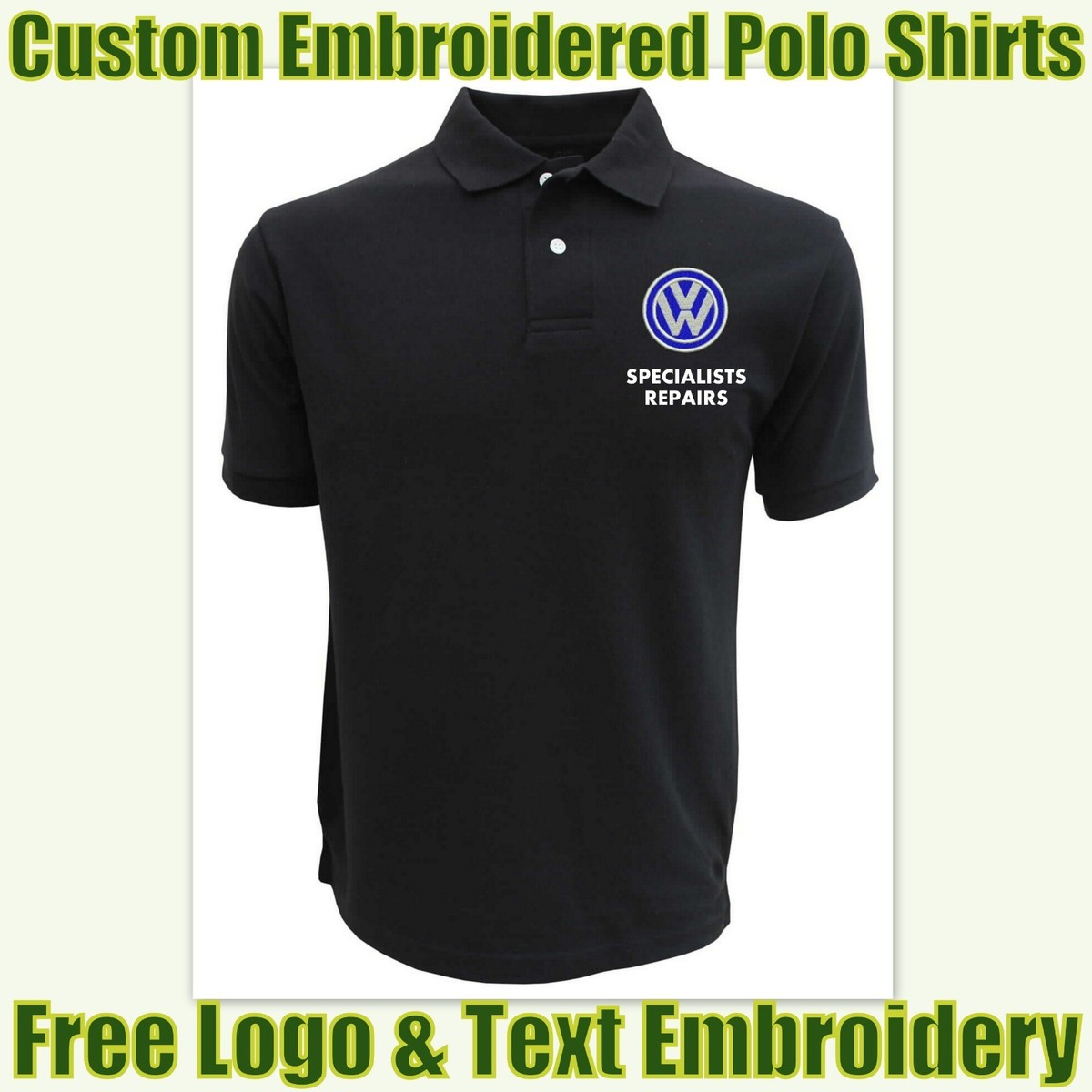 Polo Shirts Embroidered Company Logo