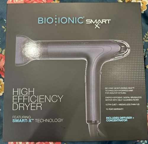 Bio Ionic SMART-X 1600W High Efficiency Dryer - Black for sale online | eBay