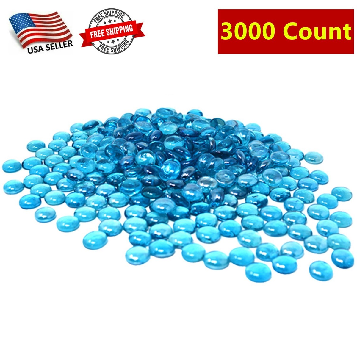 Glass Gems Vase Fillers Decorative Vase Fillers: Glass Beads, Natural