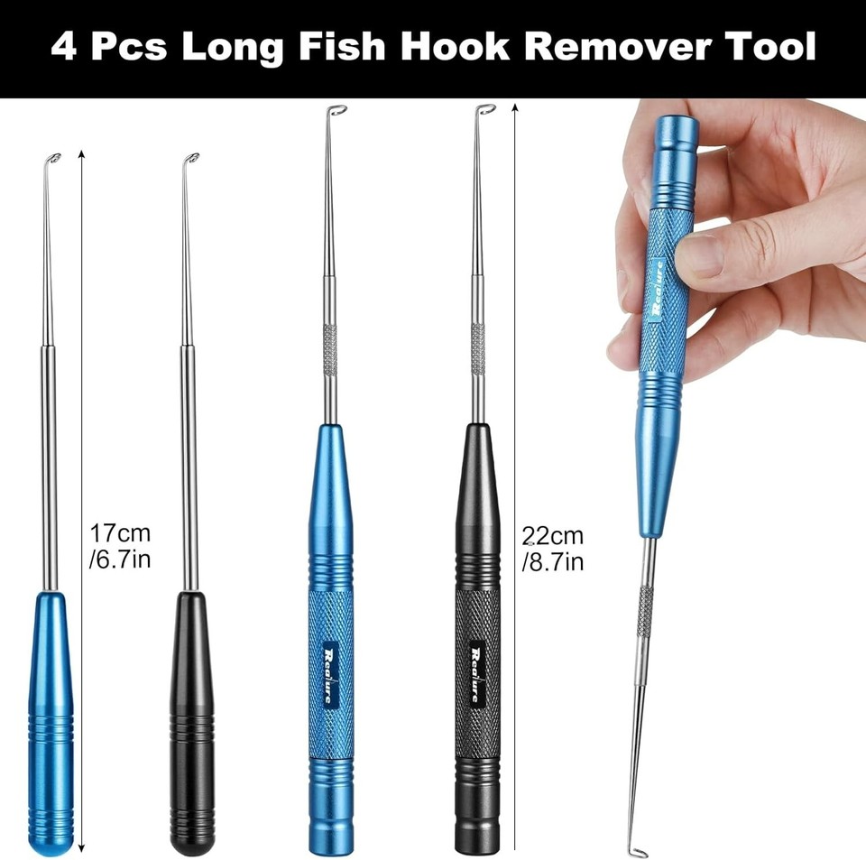 4PCS Easy Fish Hook Remover Detacher Fishing Hook Detacher Tackle ...