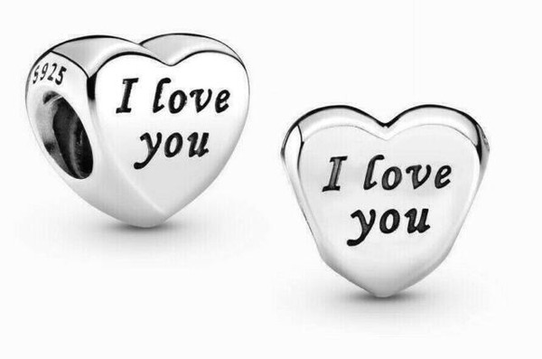 PANDORA I Love You Charm - Silver (791422) for sale online | eBay