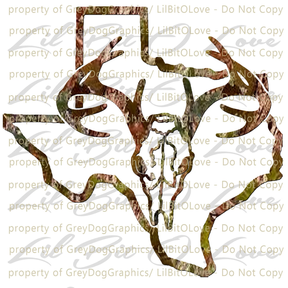 Camo Deer Head Logo Wallpaper