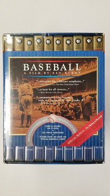 Baseball: A Film by Ken Burns - Nine Inning Boxed Set (DVD, 2002, 10 ...