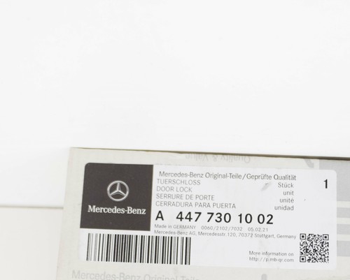 MERCEDES-BENZ VITO W447 REAR RIGHT SLIDING DOOR LOCK A4477301002 | eBay