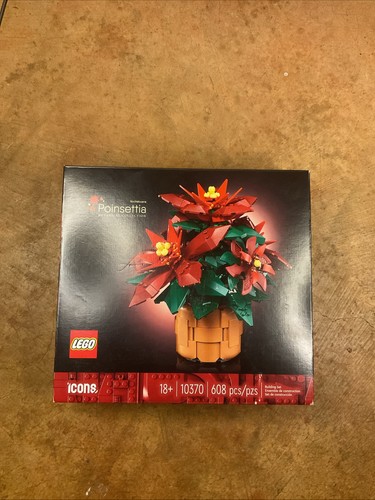 LEGO 10370 Botanicals Poinsettia Building Complete Toy 608 Pieces Ages ...