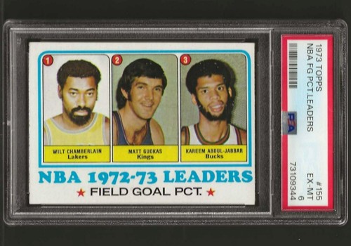 1973 Topps #155 NBA Field Goal Leaders Ex-Mt PSA 6 | eBay