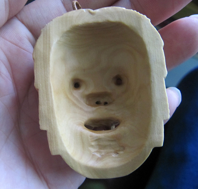 QH003 - 6*3*4.5 CM Stunning Hand Carved Boxwood carving Netsuke : Fudo ...