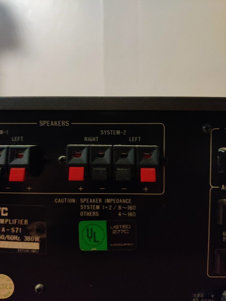 Very Rare JVC JA-S71 Stereo Amplifier Vintage Audiophile Integrated ...