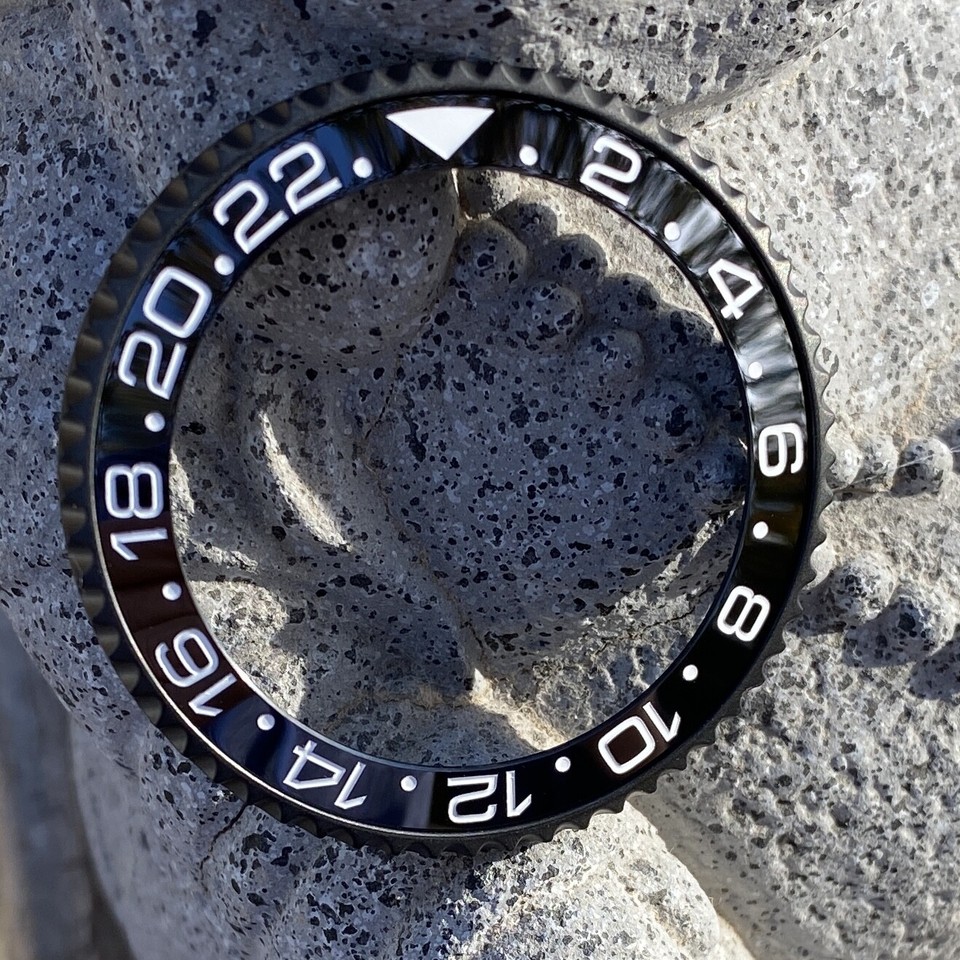 Black Sub Style Bezel + GMT Ceramic Insert [for Seiko SKX SRPD] ~ US ...