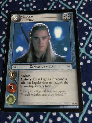 Lord Of The Rings Trading Card Game Lotr TCG CCG Legolas Greenleaf 1R50 ...