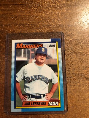 1990 Topps Baseball # 459 Jim Lefebvre Mariners Manager | eBay