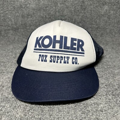 Vintage 90s Hanes Headwear Hat SnapBack Foam Trucker Korea Kohler Fox ...