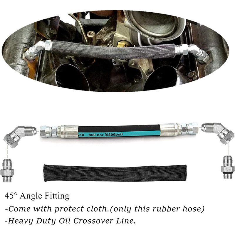 7.3L Powerstroke High Pressure Oil Pump HPOP Hoses Lines Set for 1999 ...