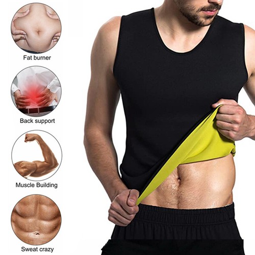 Men Fajas Vest Neopreno Sauna Sudadera Chaleco Body Shaper Peso Perder ...