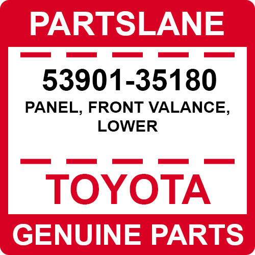 Toyota OEM Genuine 5390135180 Panel Front Valance Lower 53901-35180 for ...